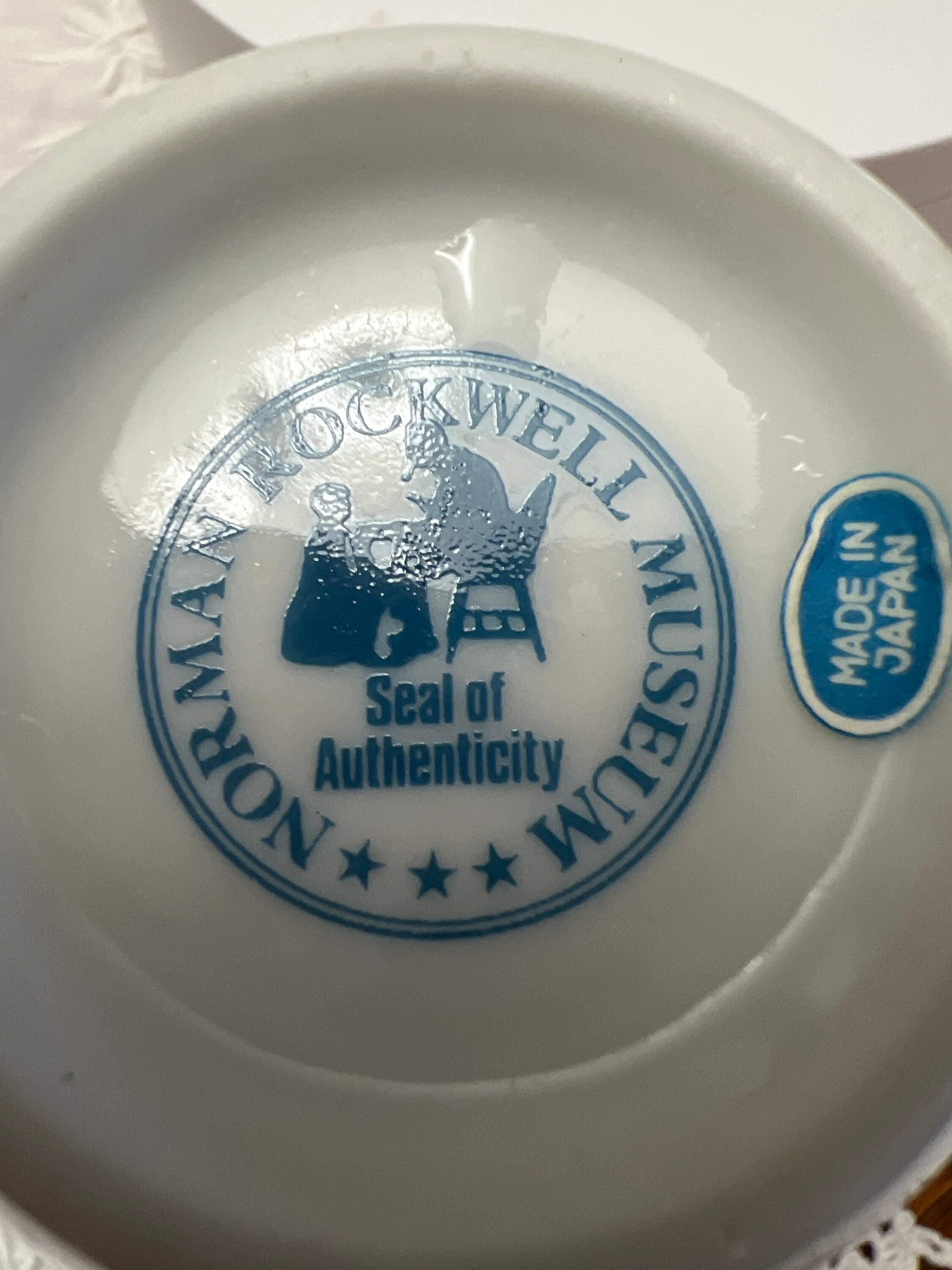 Vintage Norman Rockwell Cups Set of Five Cups - Etsy