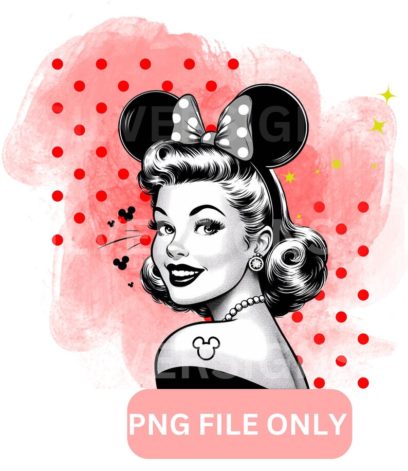 PIN UP Mickey Png - Etsy