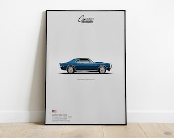 Camaro Ss Poster Wall Art - Etsy