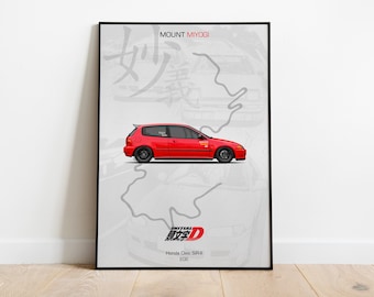 Honda Civic Anime - Etsy