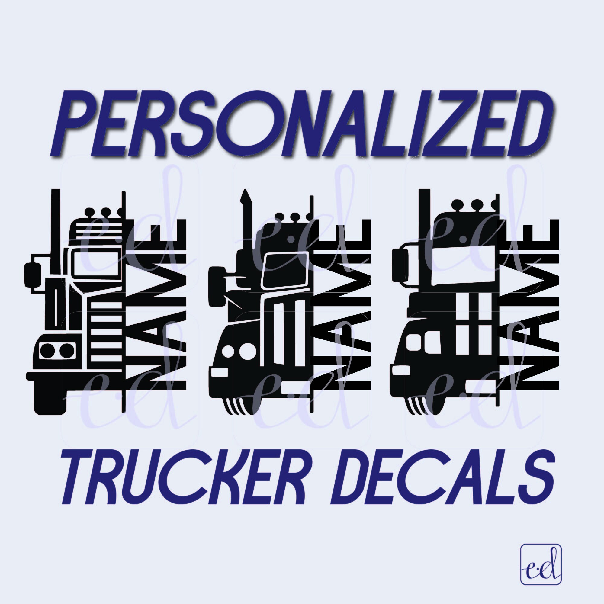 Tractor Trailer Sticker, Car Decal, Semi Truck Sticker, Long Haul ...