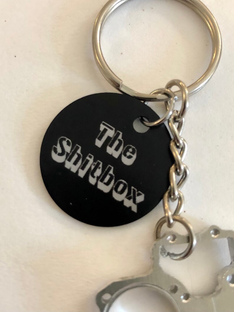 The Shitbox Aluminum Key Tag, Laser Etched Anodized Aluminum, Custom ...