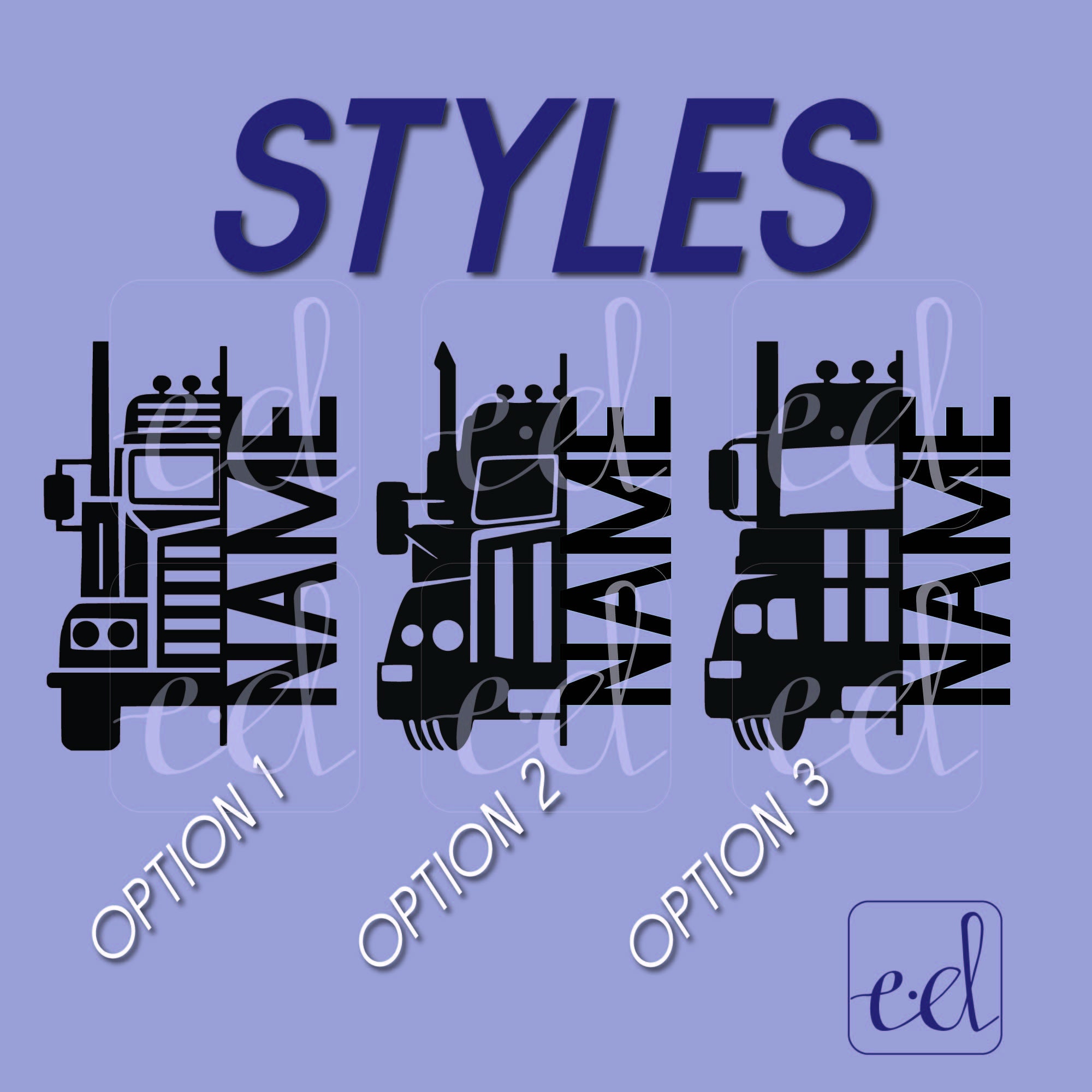 Tractor Trailer Sticker Car Decal Semi Truck Sticker Long - Etsy