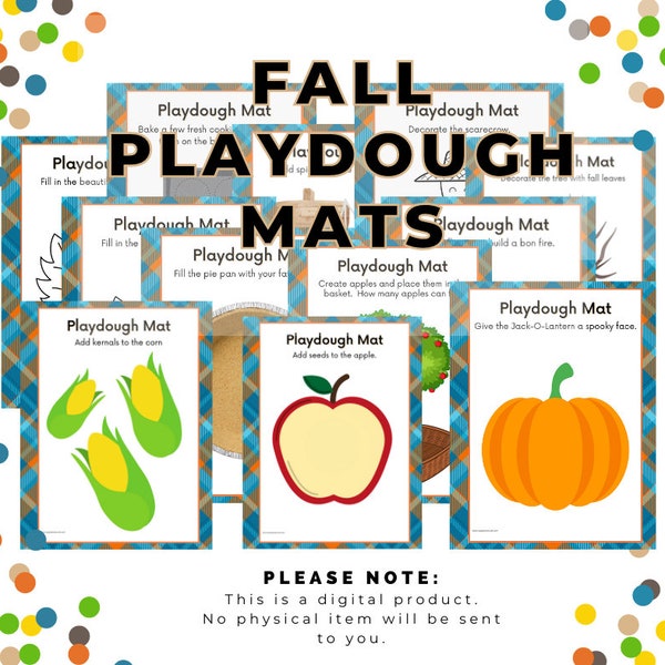 Playdough Mats - Etsy