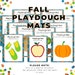 FALL Playdough Mats Play Dough Play Doh - Etsy