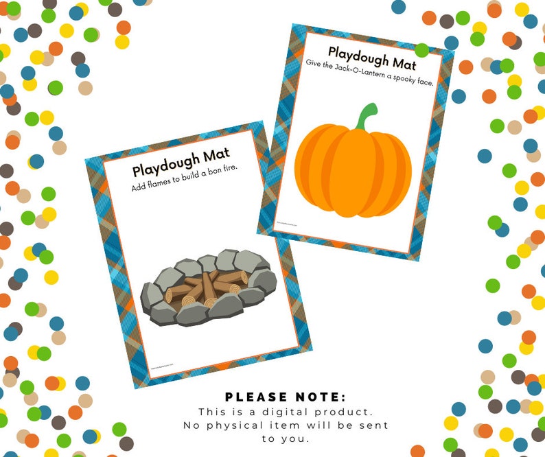 FALL Playdough Mats | Play Dough | Play Doh - Etsy