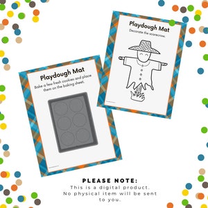 FALL Playdough Mats | Play Dough | Play Doh - Etsy