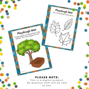 FALL Playdough Mats | Play Dough | Play Doh - Etsy