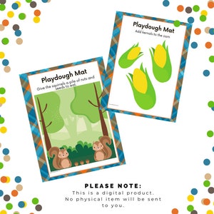 FALL Playdough Mats | Play Dough | Play Doh - Etsy