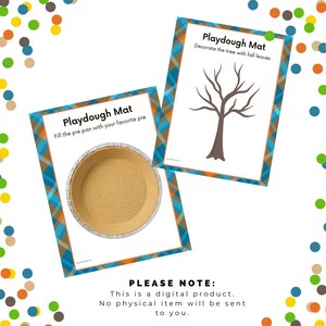 FALL Playdough Mats | Play Dough | Play Doh - Etsy