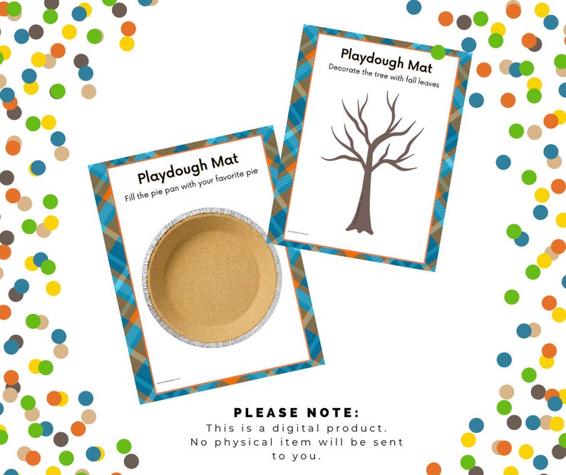 FALL Playdough Mats | Play Dough | Play Doh - Etsy