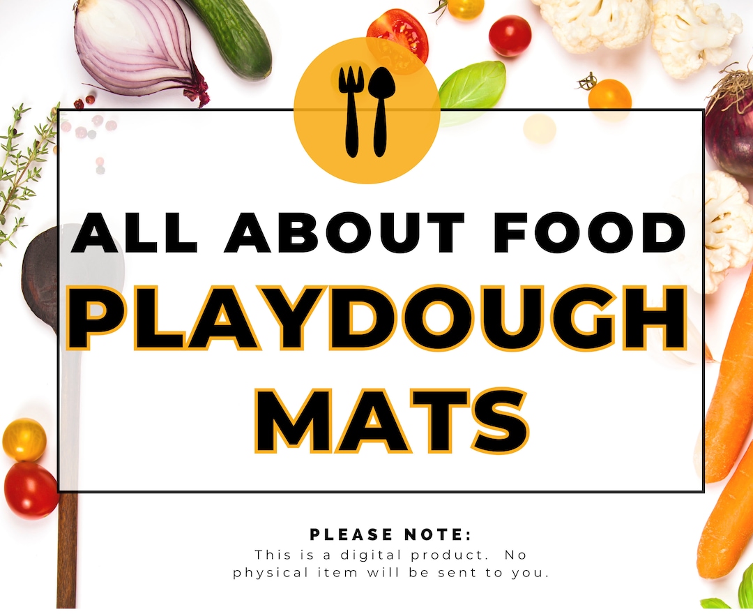 FOOD Playdough Mats | Play Dough | Play Doh | Printable - Etsy
