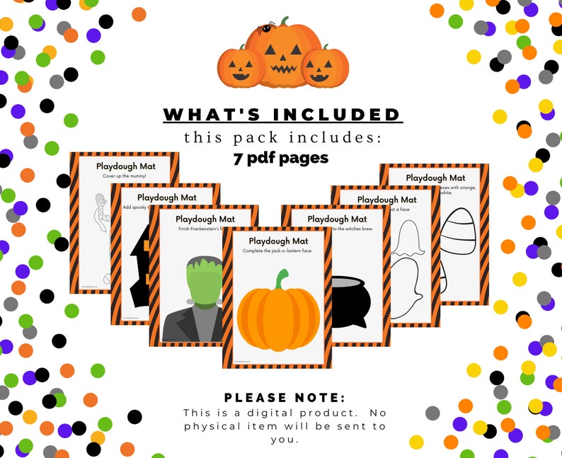 Halloween Playdough Mats - Etsy