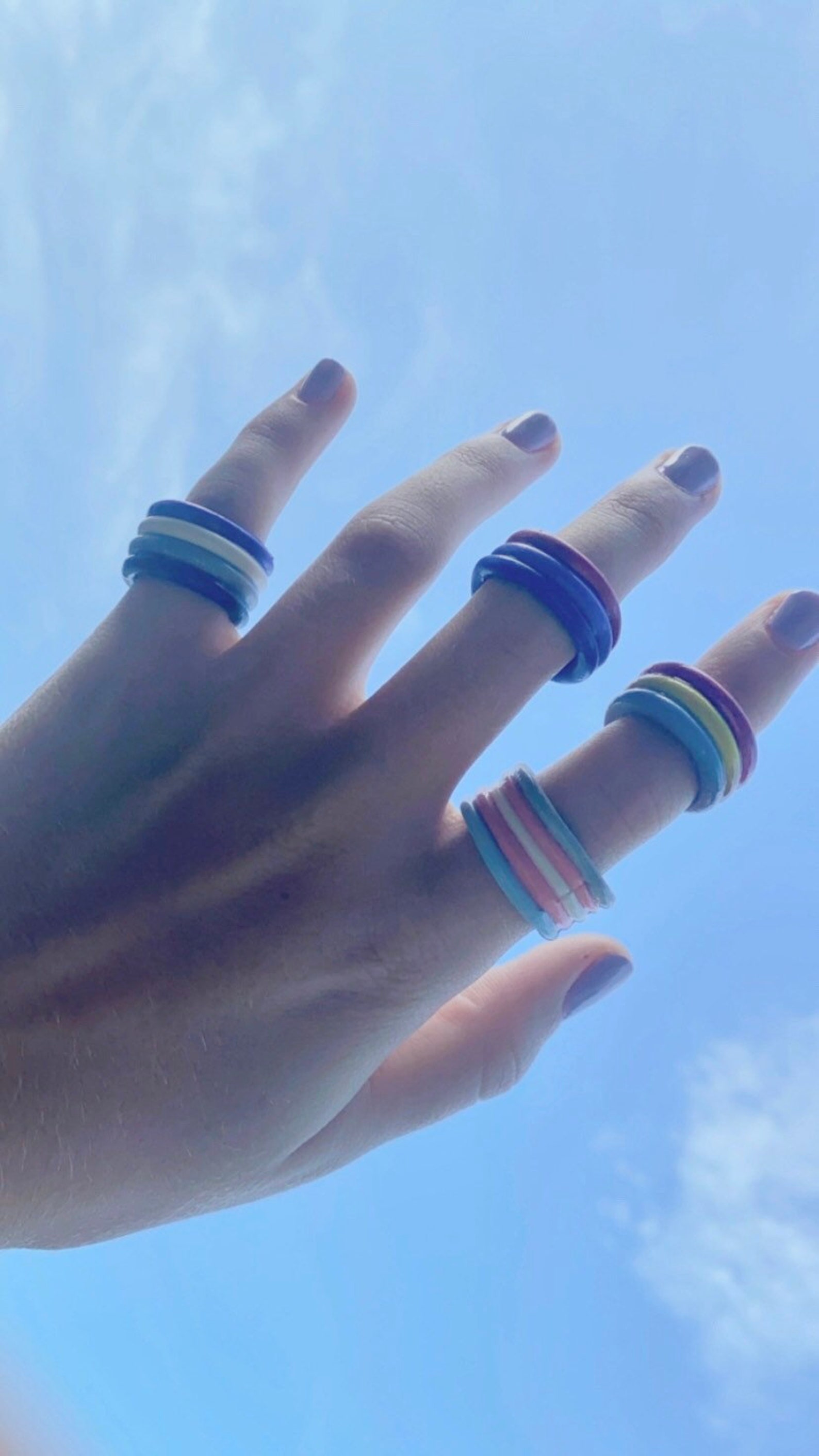 LGBTQ Orientation Rings Pride Rings Polymer Clay Bisexual - Etsy