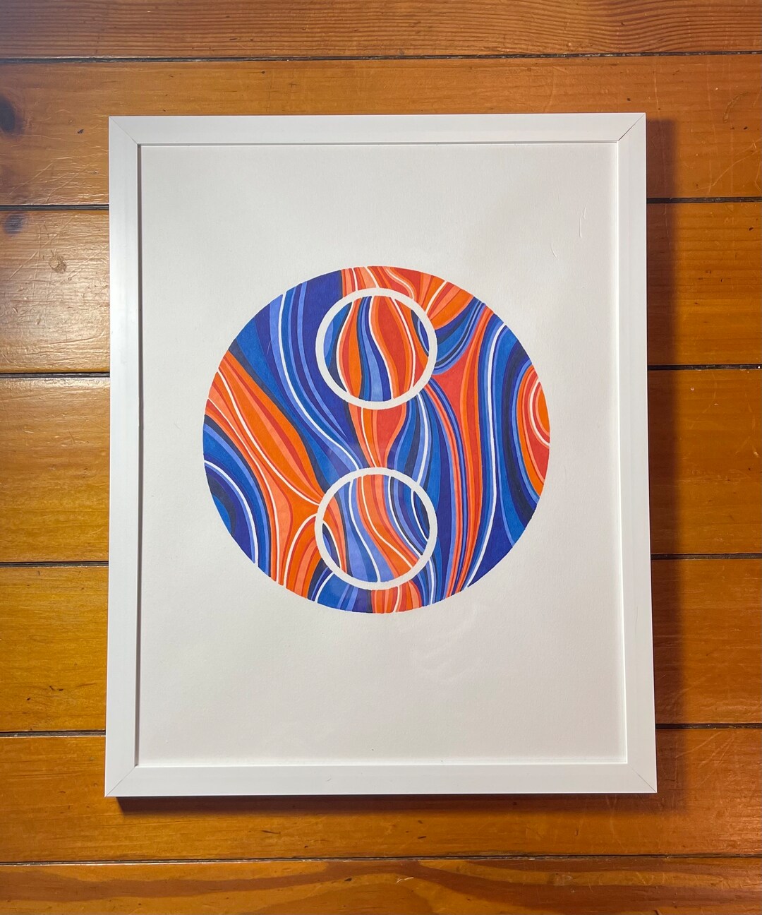 Geometric Flow Wall Art - Etsy