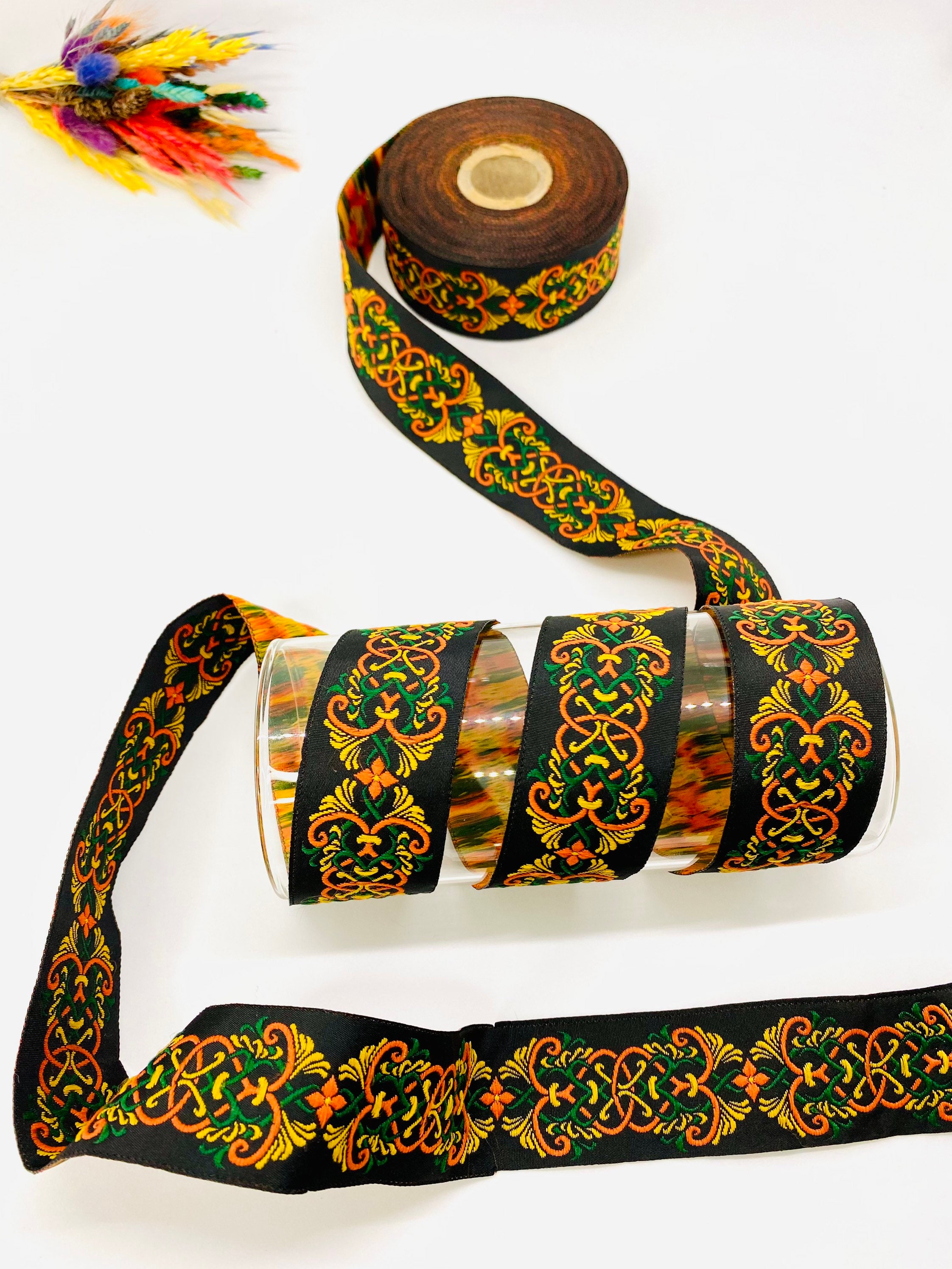 10 Yards/30mm Blue Celtic Jacquard Trim1.18 Inchjacquard Ribbon,vintage ...