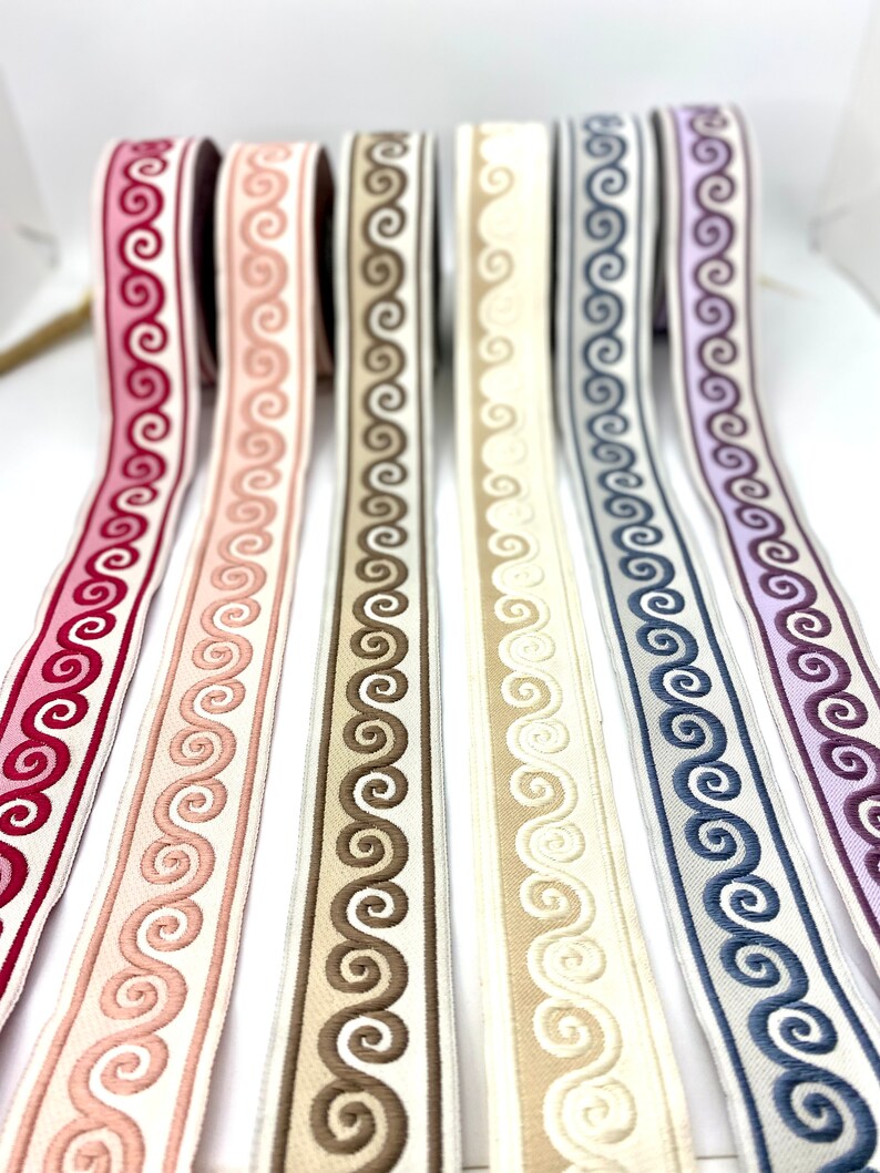 10yards/30 Mm Scroll Jacquard Ribbon(1.18 Inch)jacquard Trim,vintage ...