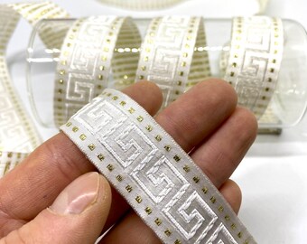 35 Mm Greek Key Ribbons 1.37 Inches, Ribbon Trim, Otantic Ribbon ...