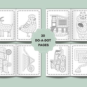 Around the Farm Do-a-dot Activity Pages | Toddler Activity | Preschool ...
