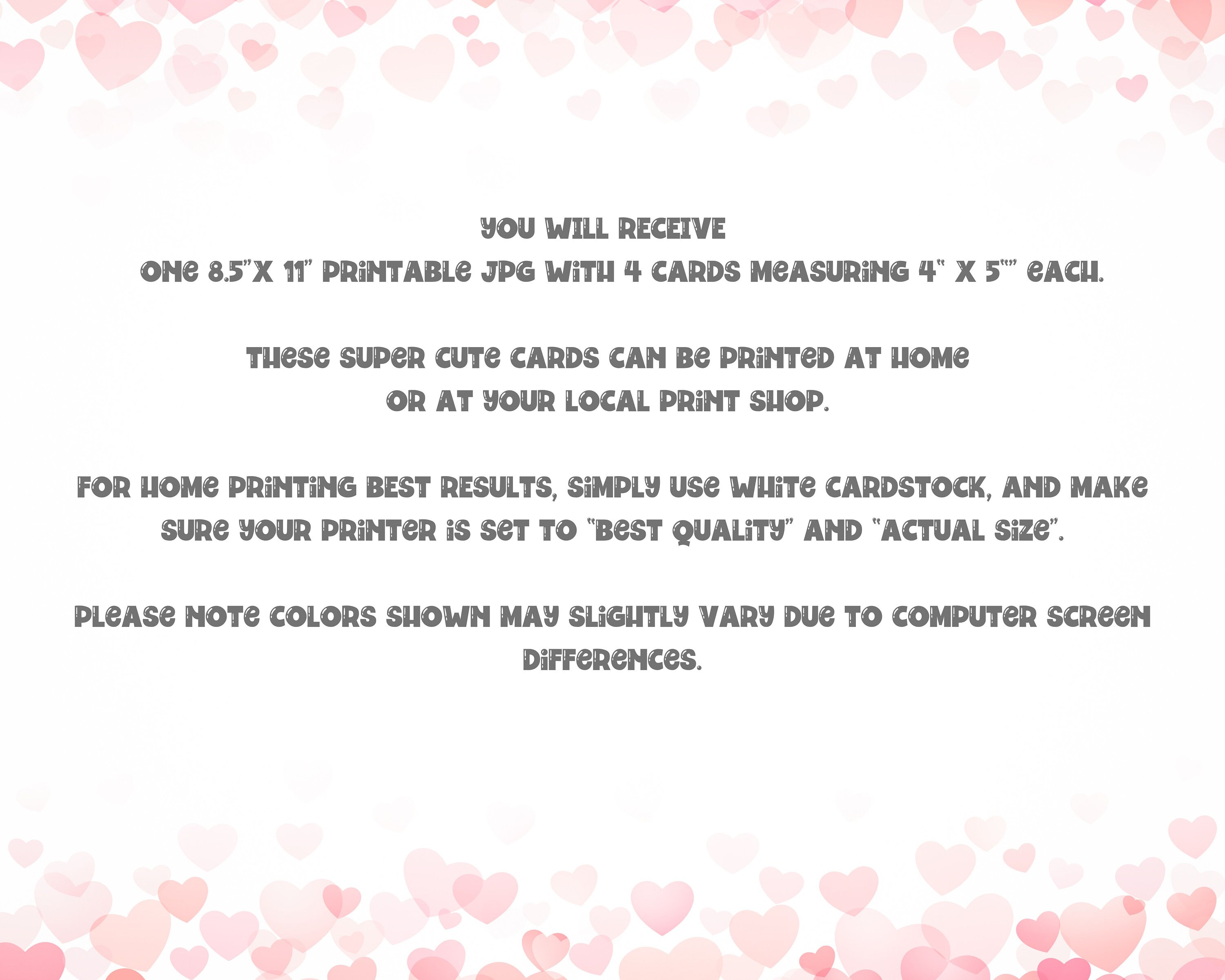 Valetine's Day Printable CUTE Animal Cruisers/ Printable INSTANT ...