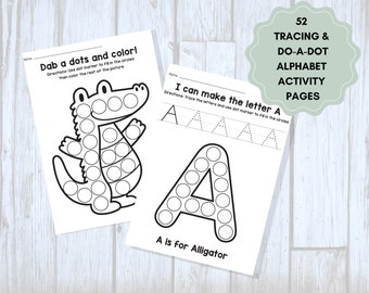 Alphabet Dot Marker Pages - Etsy