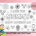 Printable Mothers Day Coloring Card. DIY Mothers Day Gift From Kids ...