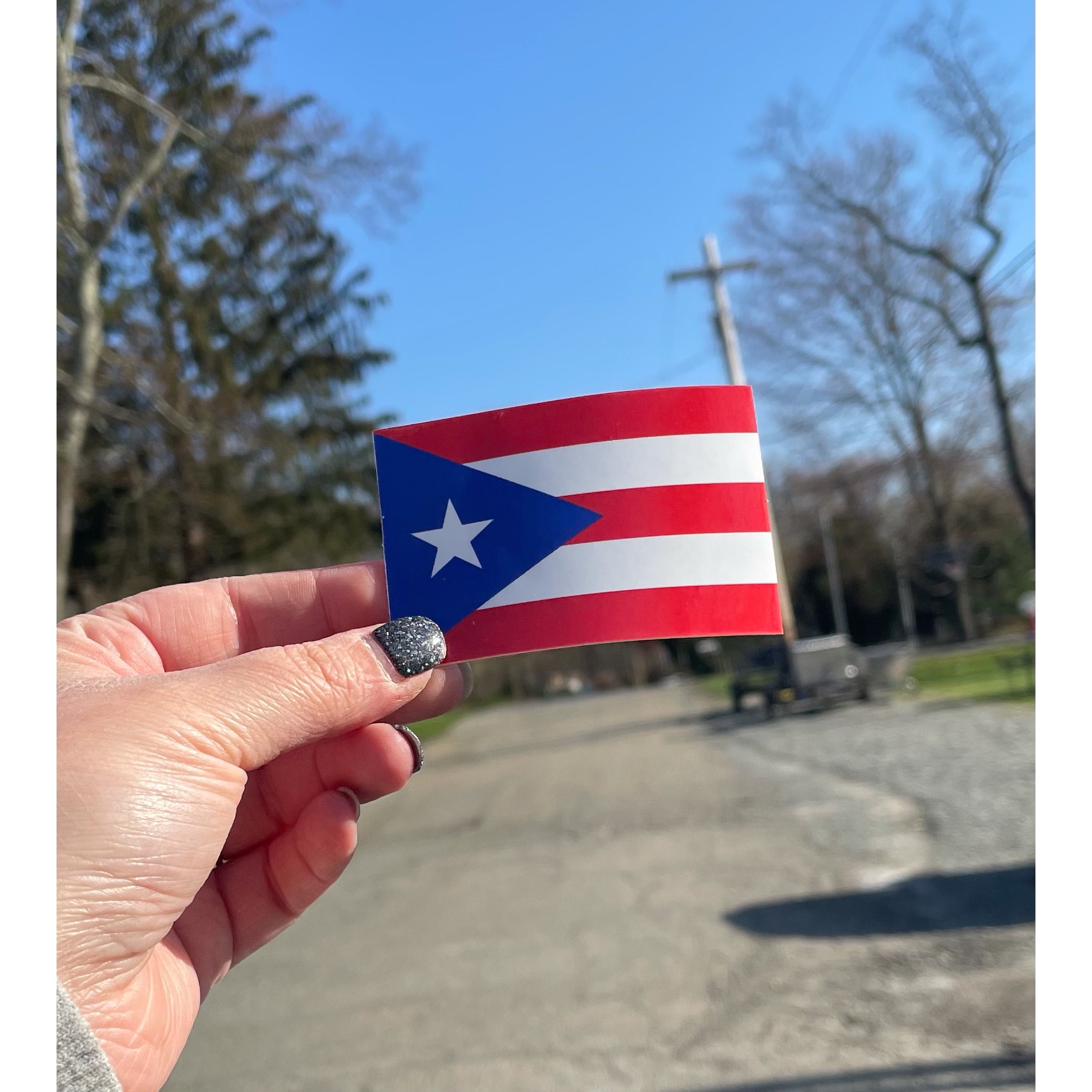 Puerto Rico Puerto Rican Flag Puerto Rican Flag Sticker - Etsy