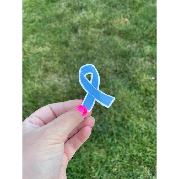 Prostate Cancer Ribbon Sticker Prostate Cancer Cancer - Etsy