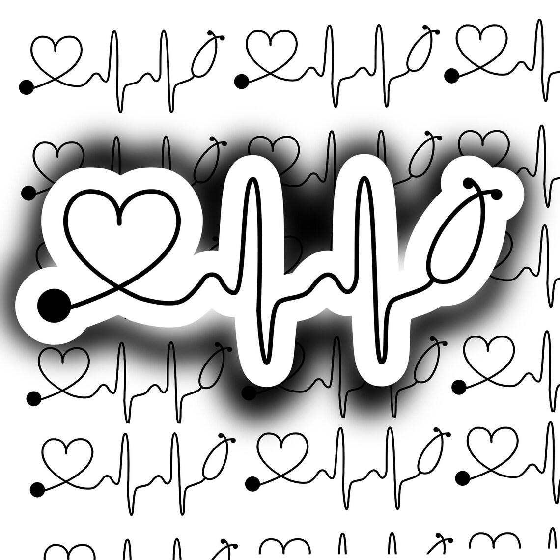 Ekg Ekg Strip Medical Stickers Medical Assistant Cma Ma - Etsy