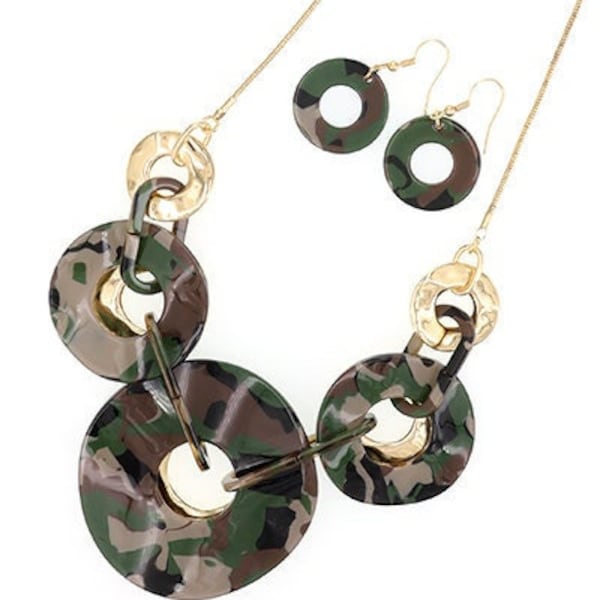 Camo Necklace - Etsy