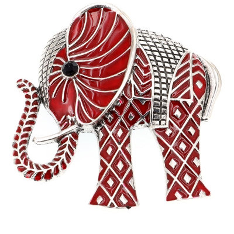 Elephant Brooch - Etsy