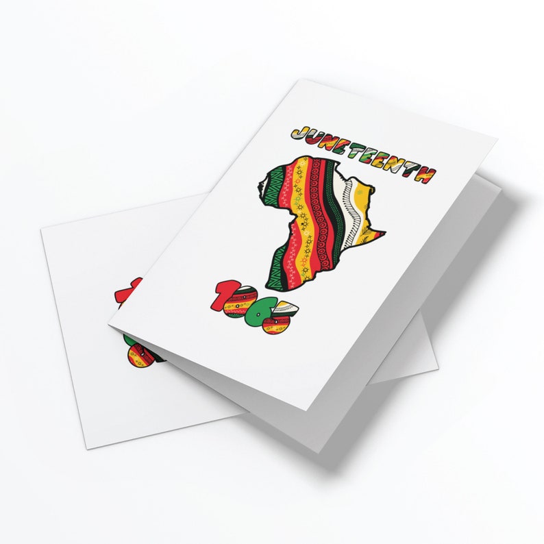 Juneteenth. Handmade Juneteenth Greeting Card. Celebrate Juneteenth ...