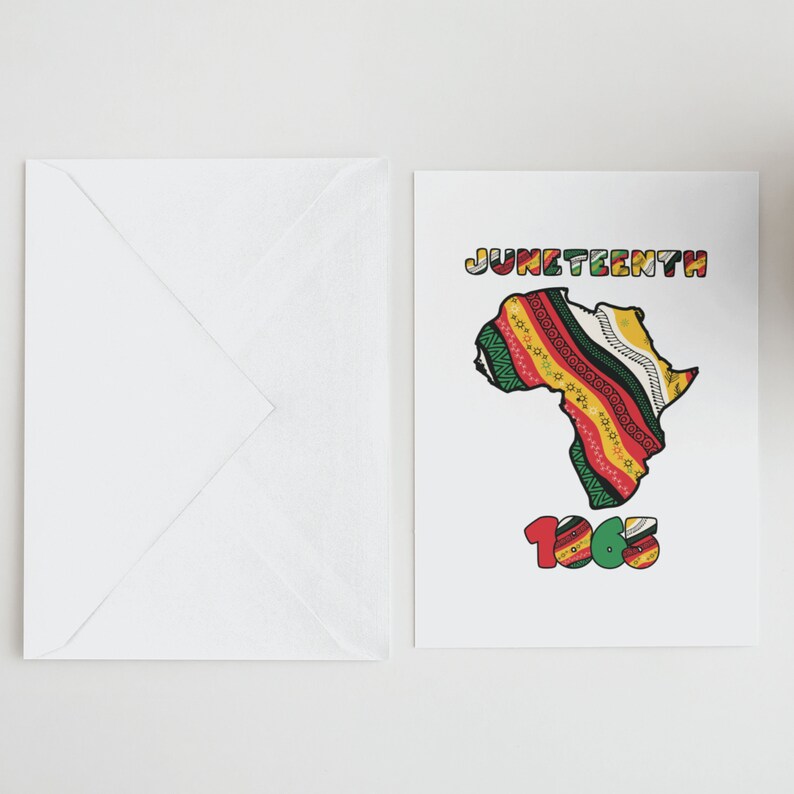 Juneteenth. Handmade Juneteenth Greeting Card. Celebrate Juneteenth ...