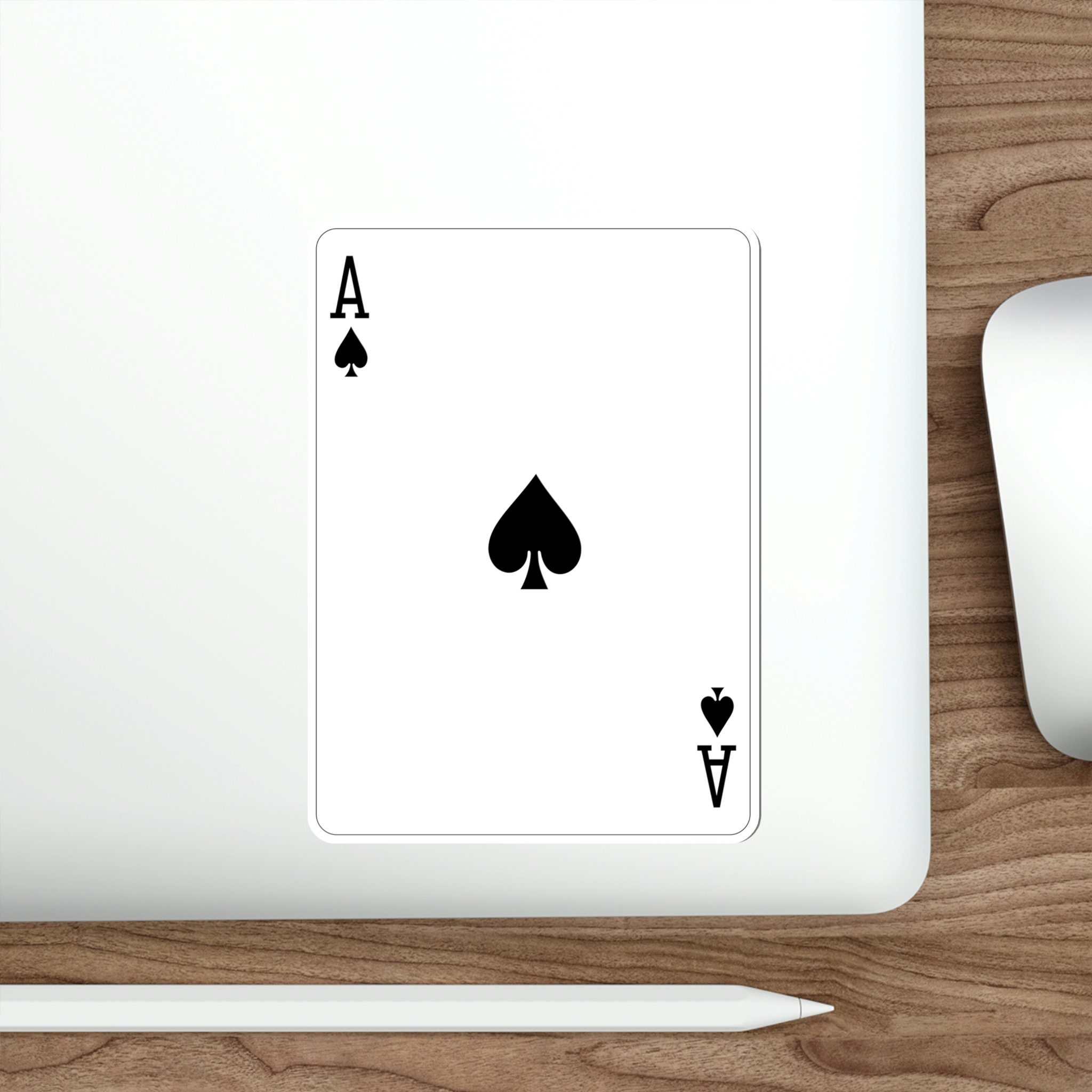 Vinyl Sticker - Playing Card : the Ace of Spades - Etsy