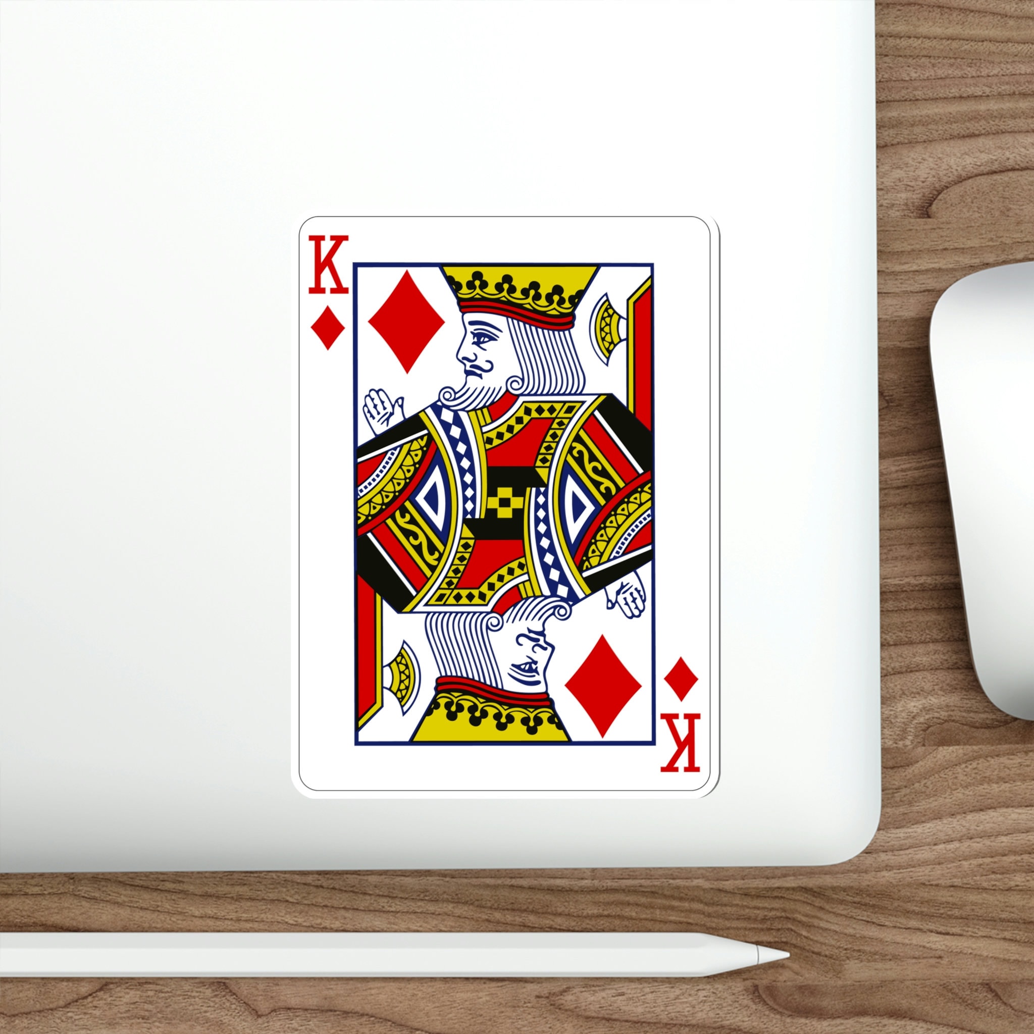 Vinyl Sticker - Playing Card : the King of Diamonds - Etsy