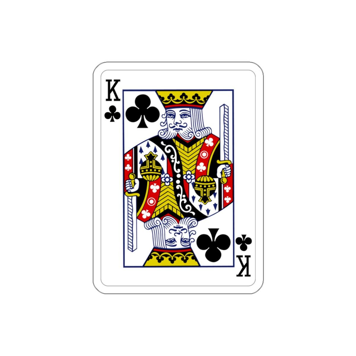 Vinyl Sticker - Playing Card : the King of Clubs - Etsy