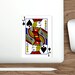 Vinyl Sticker Playing Card : the Jack of Spades - Etsy