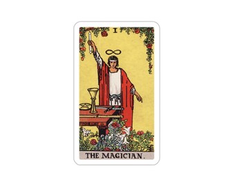 The Magician Tarot Card Vinyl Sticker Decal Full Color CAD Cut Car ...