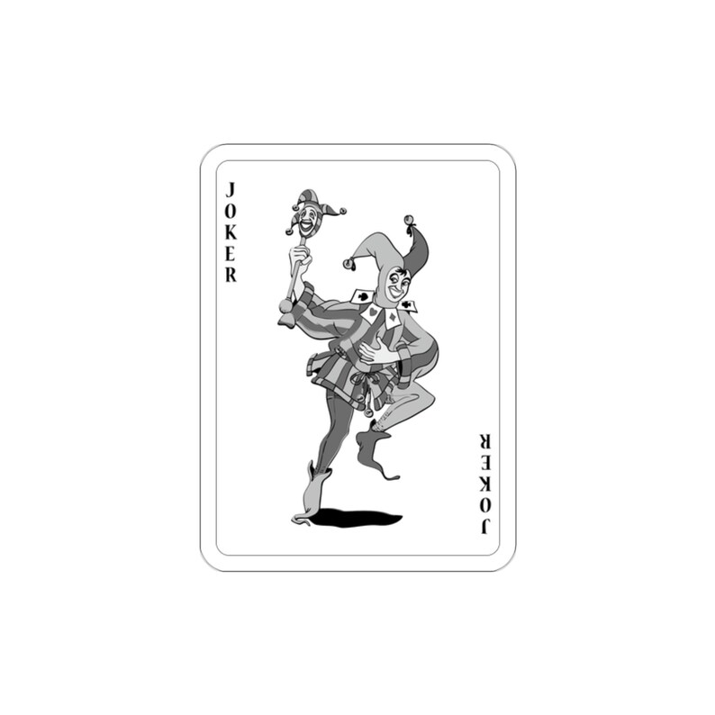 Vinyl Sticker - Playing Card : the Joker - Etsy