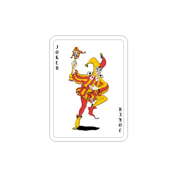 Joker Playing Card Stickers - Etsy