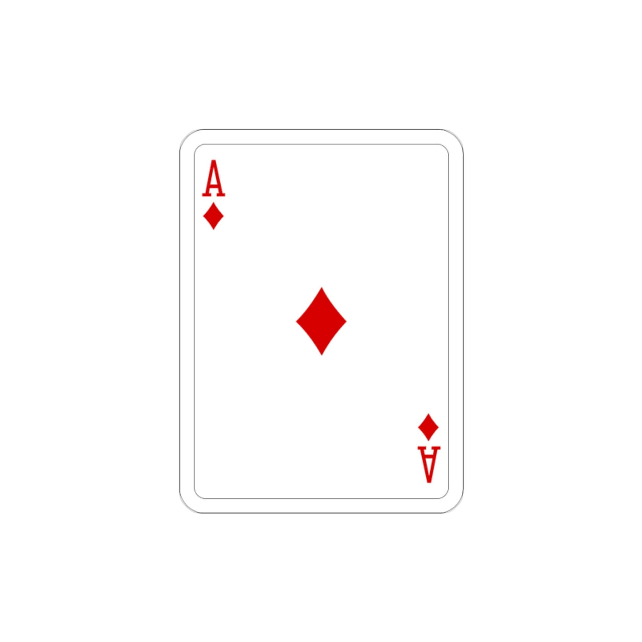 Vinyl Sticker - Playing Card : the Ace of Diamonds - Etsy