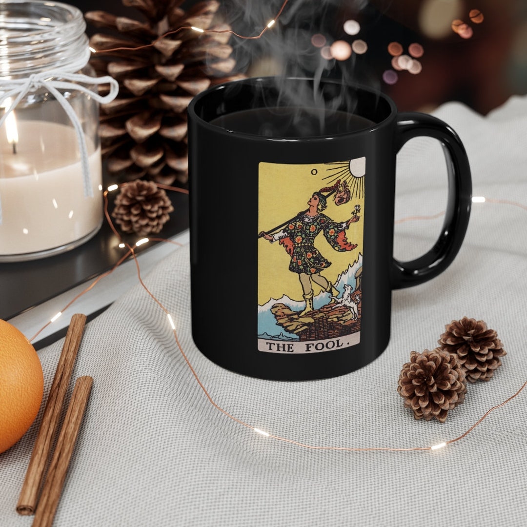 0 - the Fool - Black Mug - Etsy