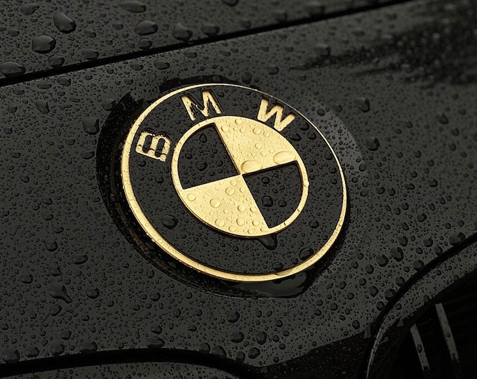 BMW Emblem From Brass / Black and Gold BMW Logo Made of Very High ...