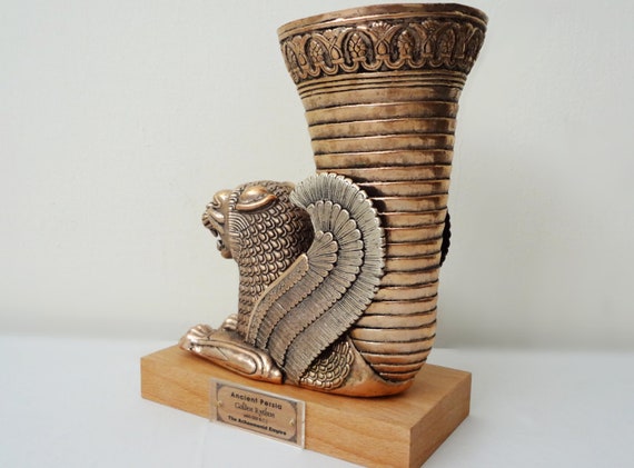Rhyton In The Shape Of A Lions Head