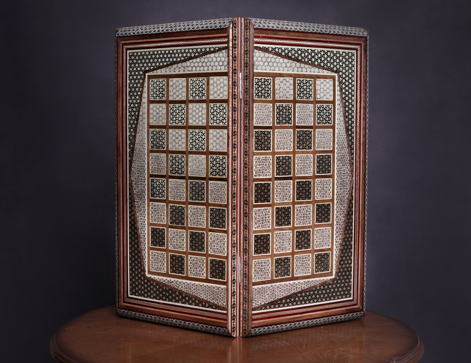 5050cm All Over Khatam Persian Chess & Backgammon Set Persian Design ...