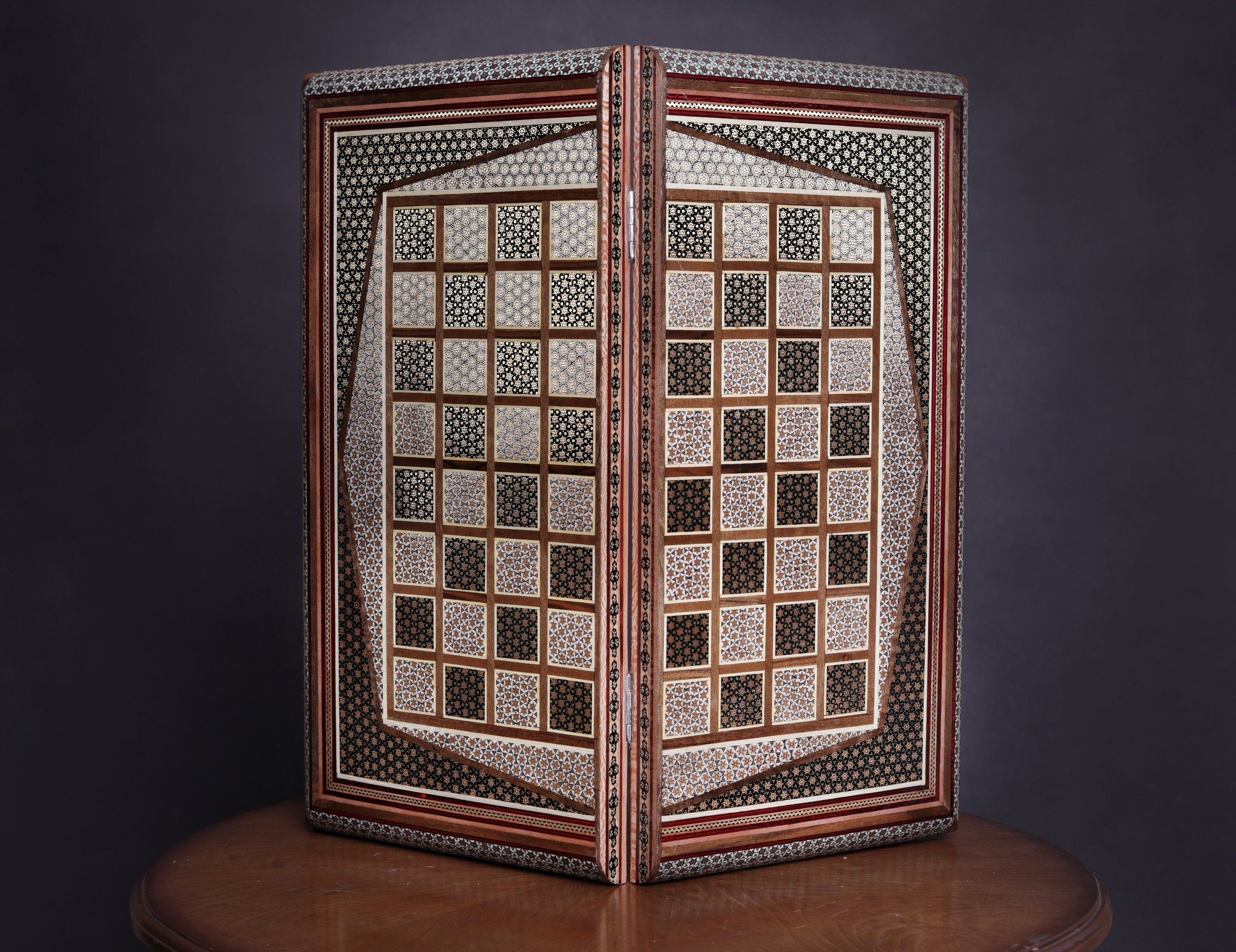 5050cm All Over Khatam Persian Chess & Backgammon Set Persian Design ...