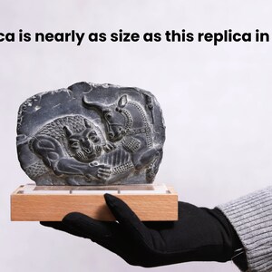 Replica of the Winged Lion With Lotus Flower Relief in Persepolis From ...