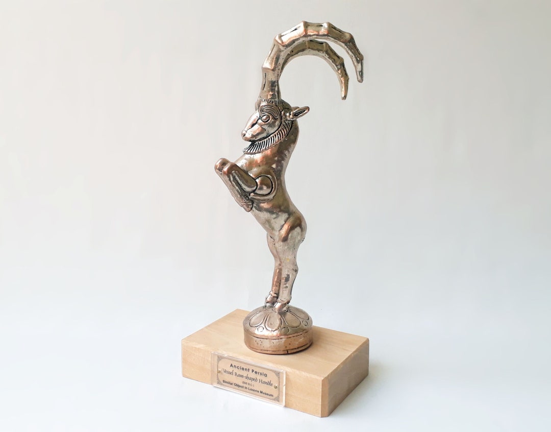 Ram Handle of Achaemenid Vessels Replica: Ancient Persian Decor - Etsy