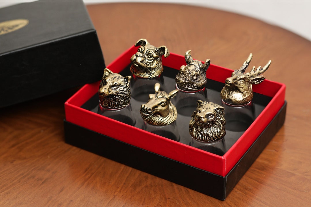 Birthday Gift Distinctive Animal Head Shot Glasses Set Unique Gift for ...