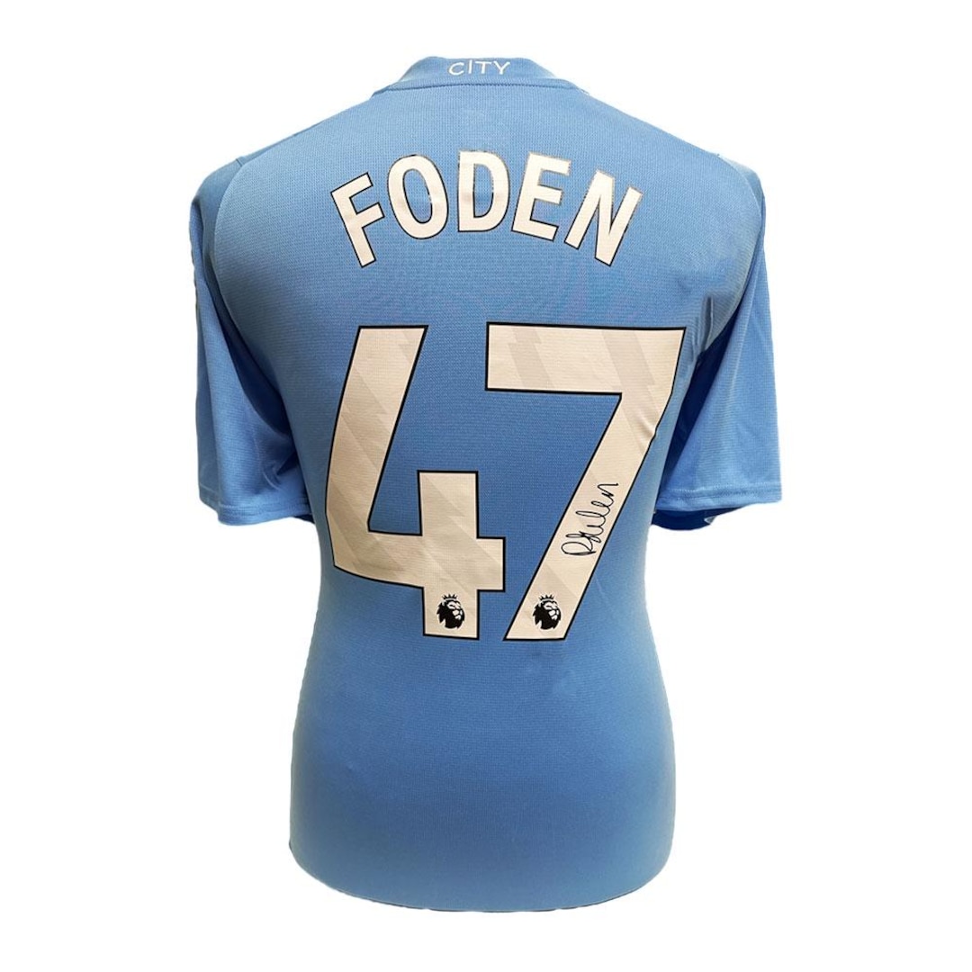 Phil Foden Signed Manchester City Shirt With COA & Photo Proof - Etsy